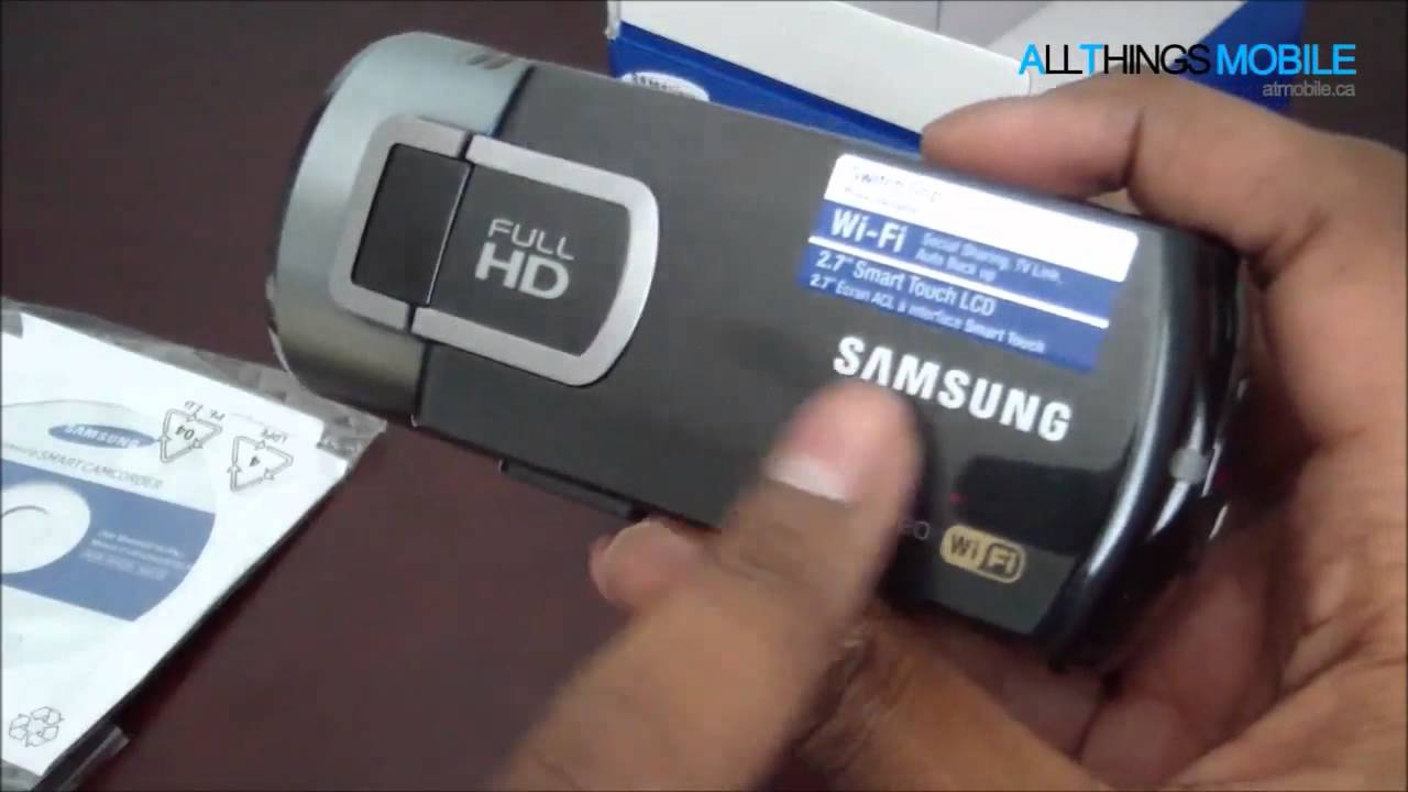 Samsung HMX-QF20 Unboxing - YouTube