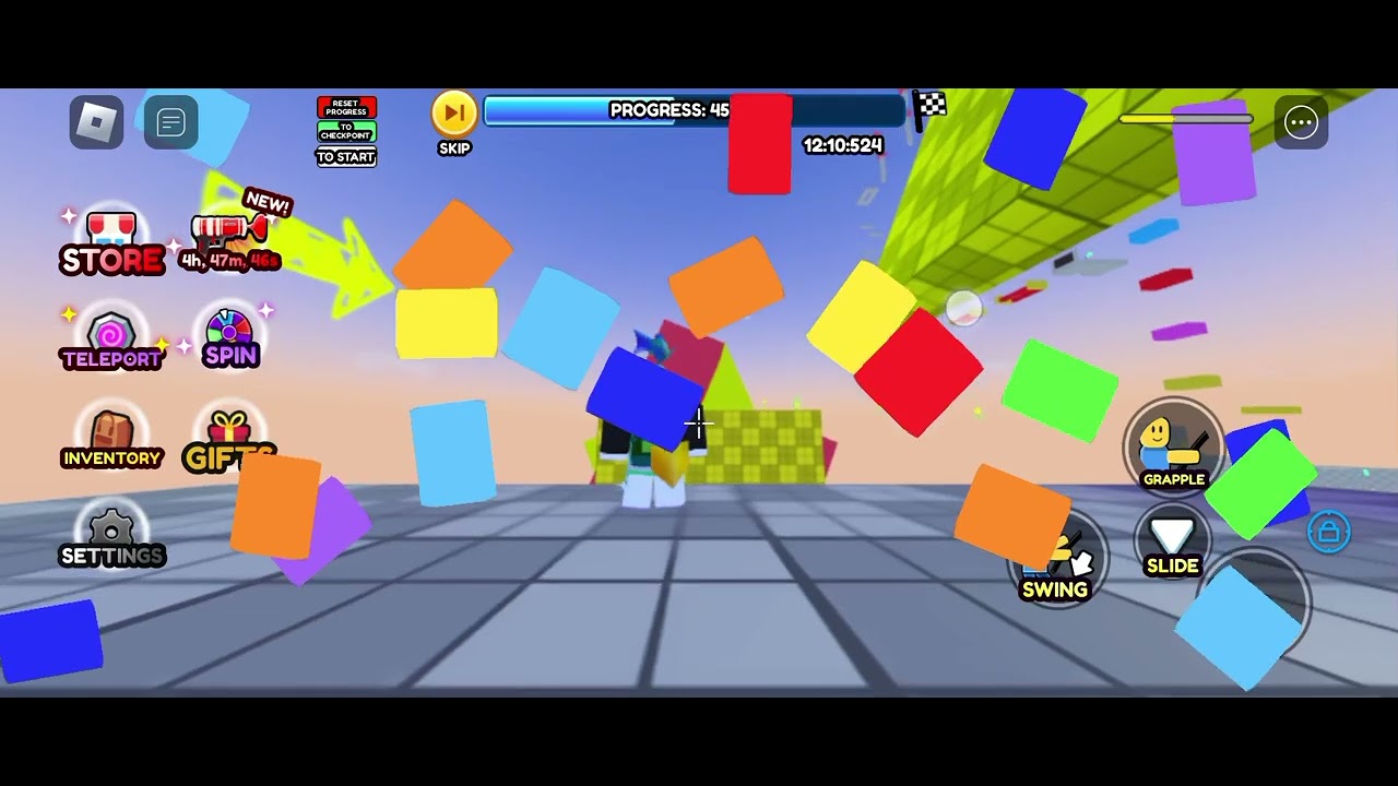 tutorial of grapple Swing roblox - YouTube