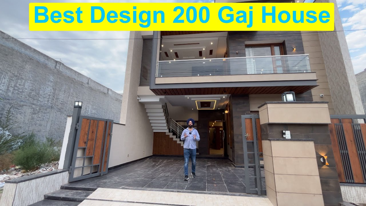 Full Video of 4 Bedroom Design 200 Gaj Size House for sale Near ...