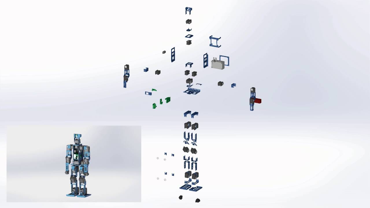Disassembly and Assembly Animation of a Humanoid Robot for RoboCup ...