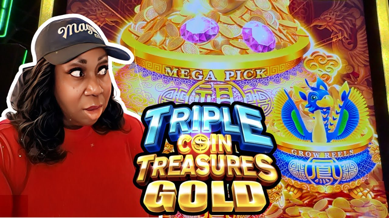 All 3 Pots !! Mega Pick Bonus on Triple Coin Treasures Gold @ WindCreek ...