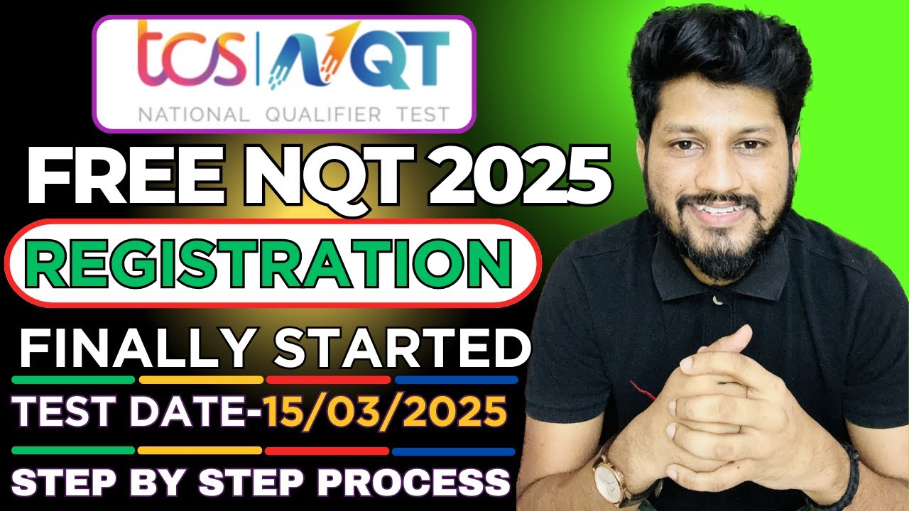 TCS Free NQT 2025 Registration Started | Step-by-Step process | Exam ...