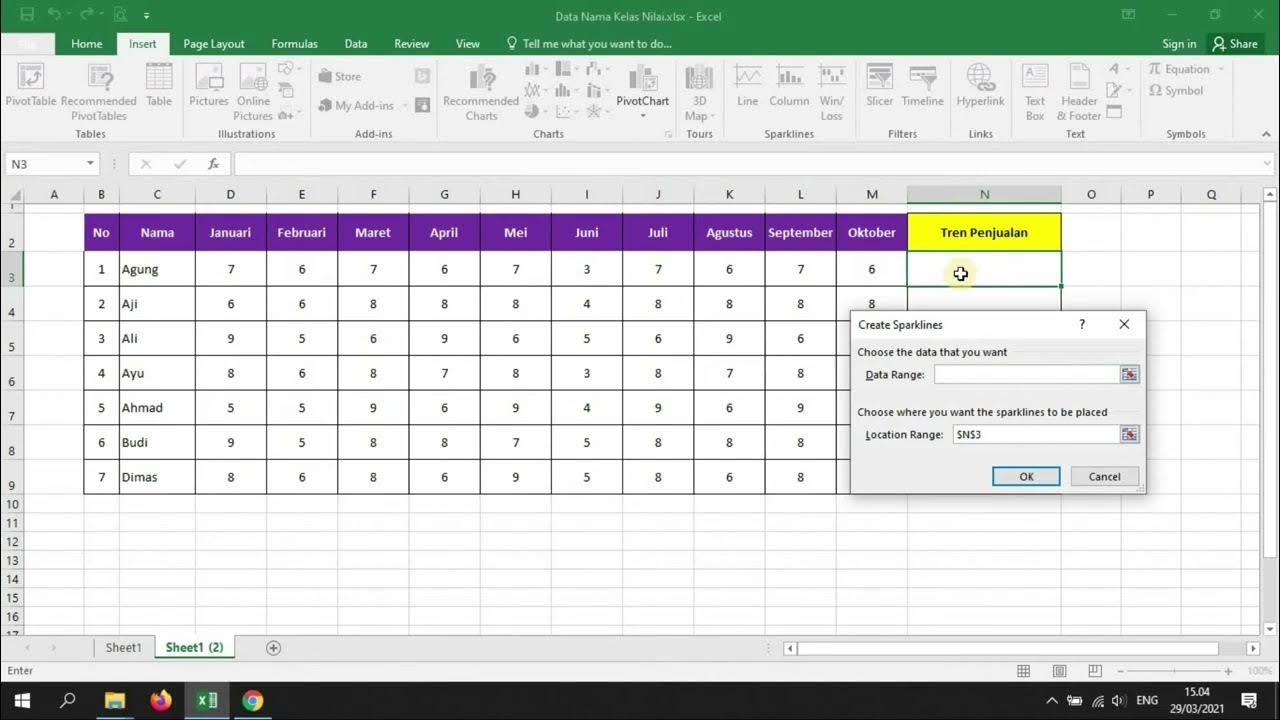 MS EXCEL TIPS 10 MENARIK! MEMBUAT VISUALISASI DATA DENGAN EXCEL - YouTube