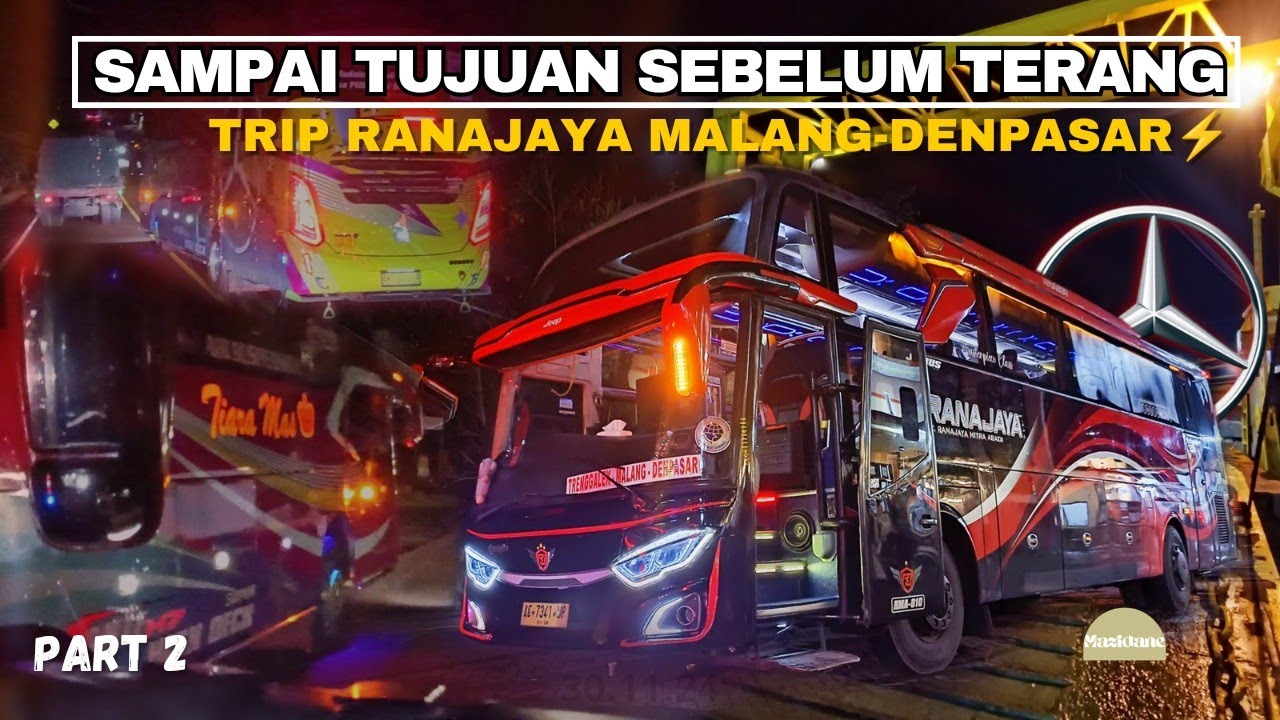 LARINYA BOLEH JUGA|TRIP PEMAIN BARU BUS RANAJAYA TRENGGALEK-MALANG ...