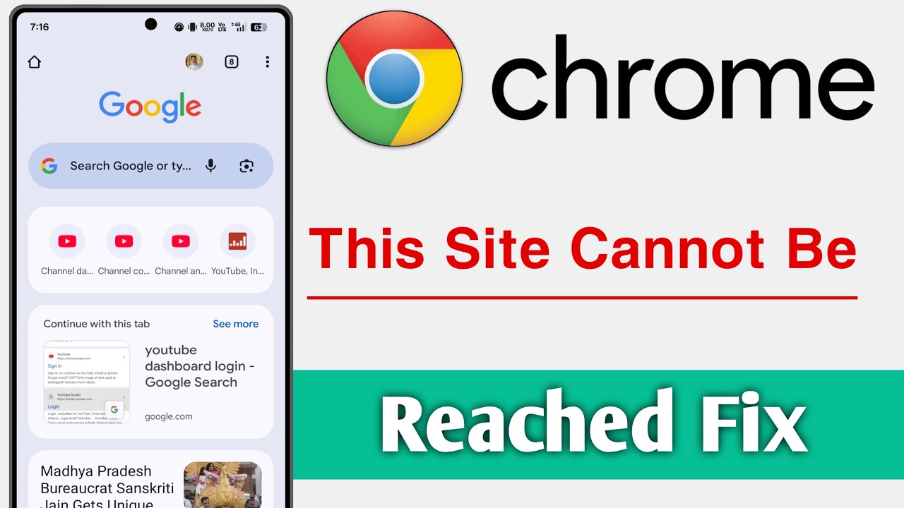 Chrome This Site Cannot Be Reached Fix - YouTube