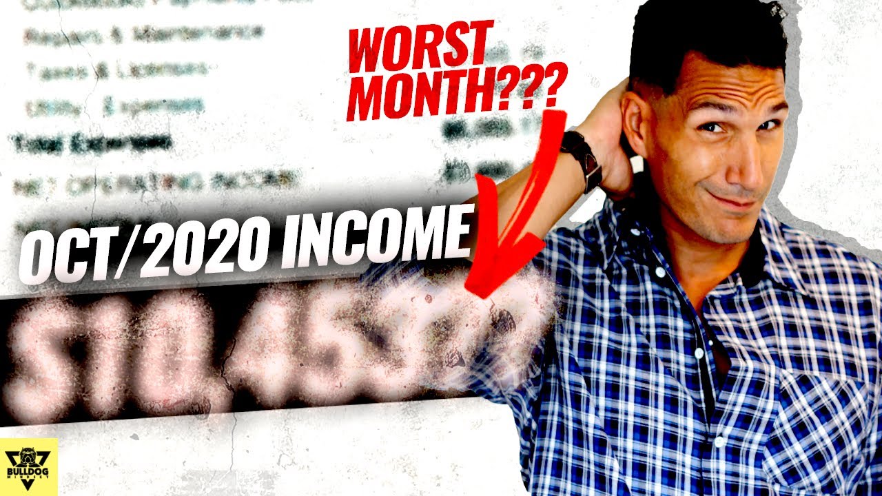Guess How Much NET Income I Made in Oct 2020 (Oct 2020 Income Report ...