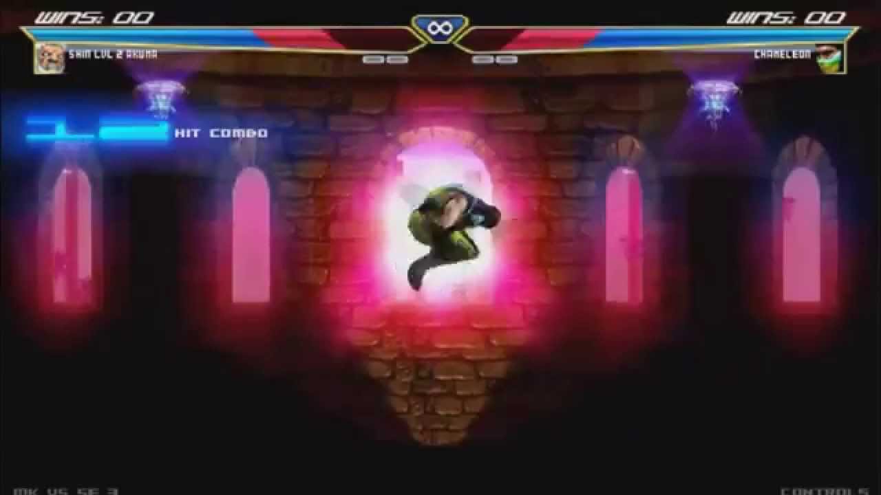 Street Fighter vs Mortal Kombat (MK vs SF) Akuma vs Chameleon HD - YouTube