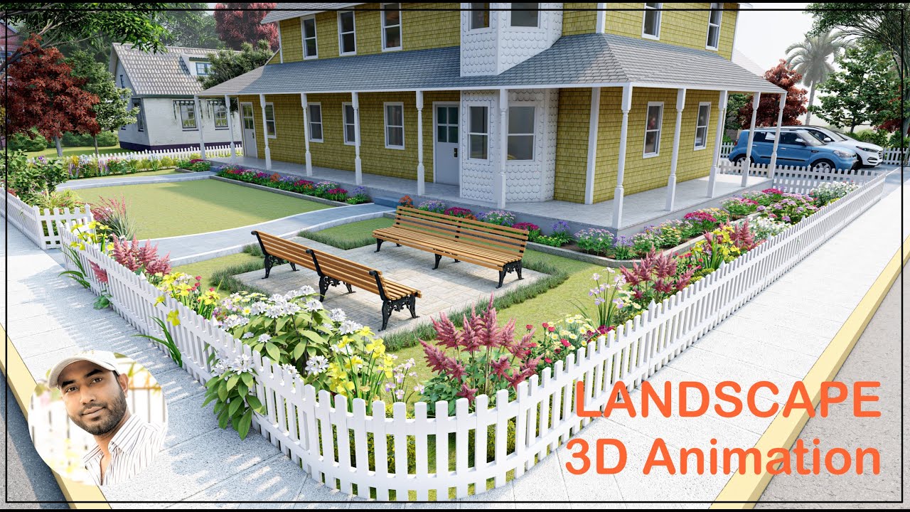 Landscape Design Walkthrough | 3D Animation Video 2023 - YouTube