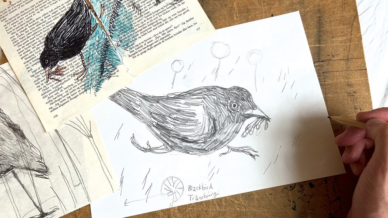 Monday doodle ☕️: Birds Calendar 1:3 - The Early Bird Gets the Worm ...