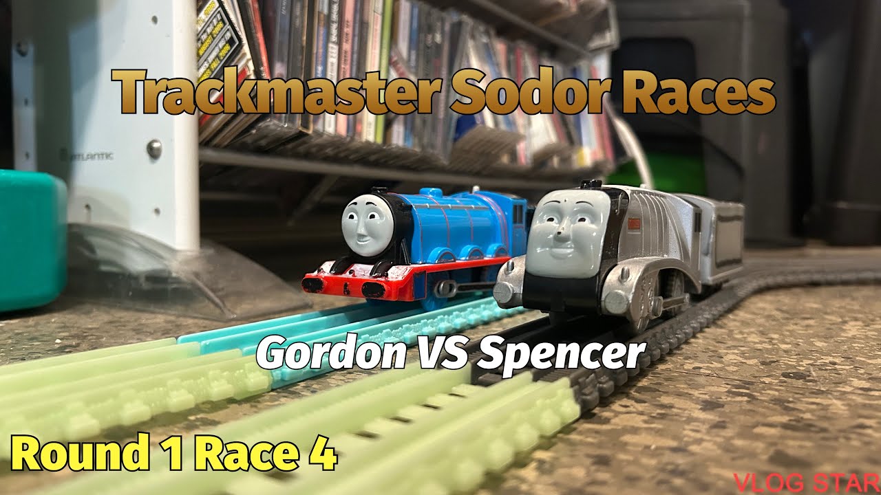 Trackmaster Sodor Races | Round 1 Race 4 | Gordon vs Spencer - YouTube