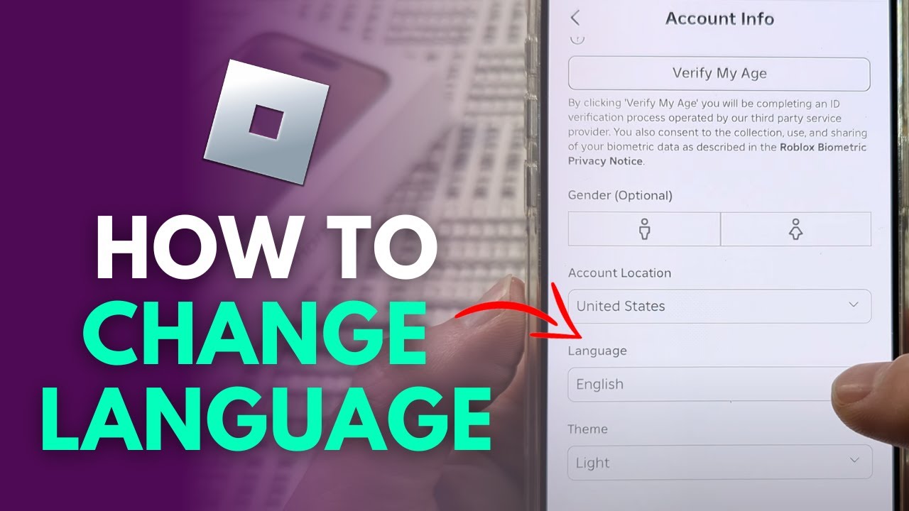 How To Change Language On Roblox Mobile (iPhone & Android) - YouTube