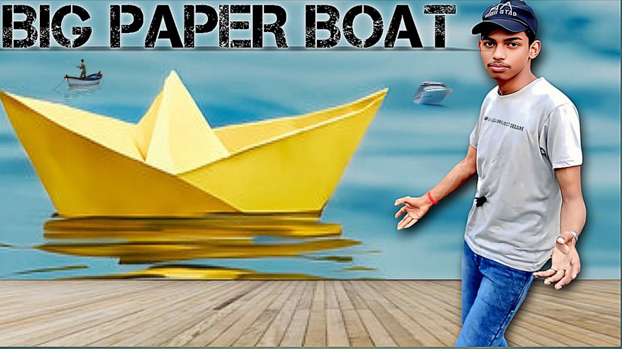 Biggest Paper Boat Challenge... Will It Swim ?#trending #experiment ...