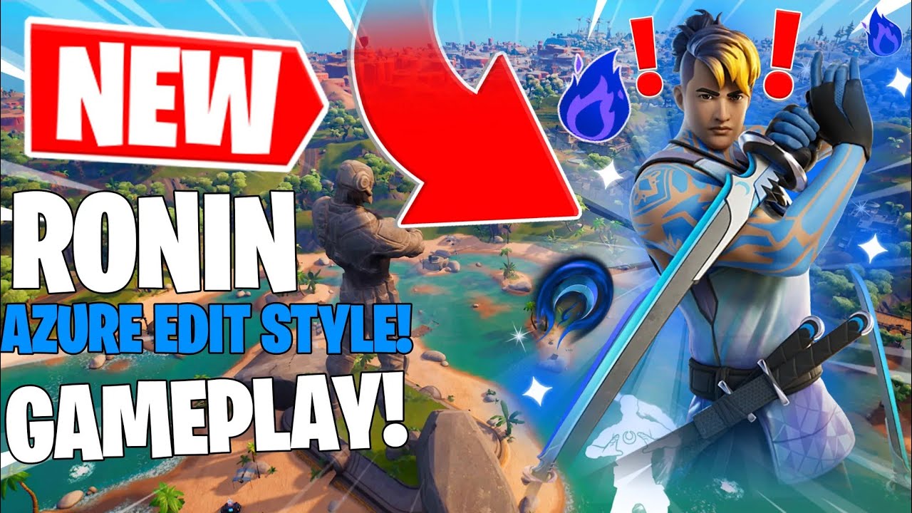 Fortnite *NEW* Ronin Azure Skin Style Showcase Team Rumble Gameplay! In ...