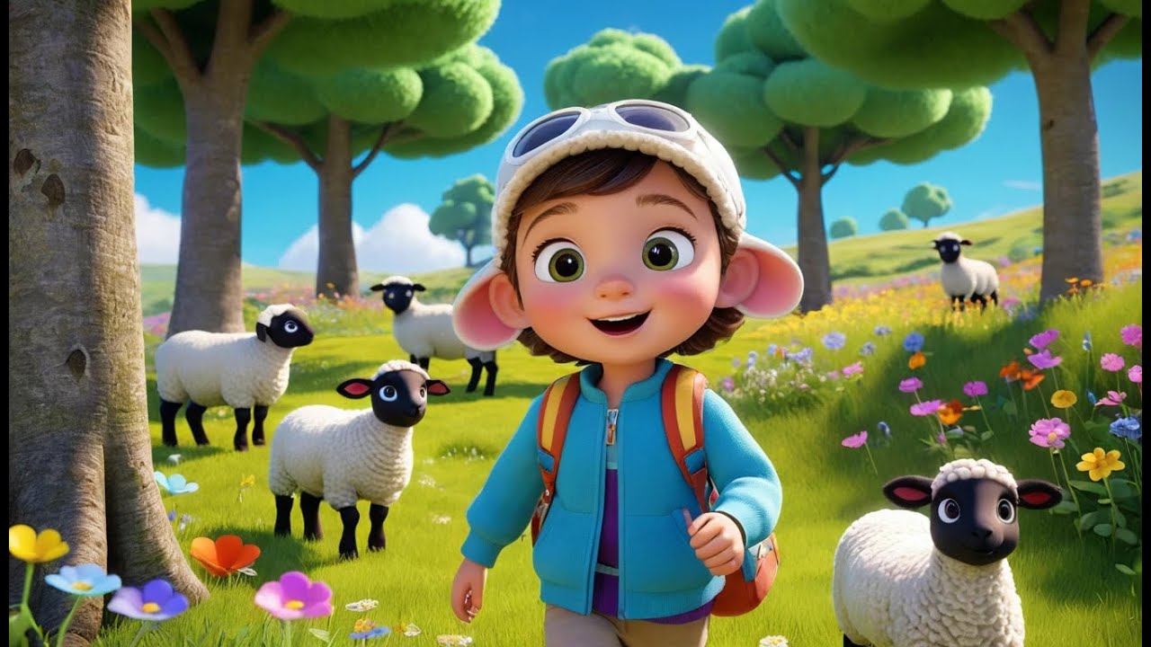 Lambs in Fields Play Hide and Seek | Fun Lamb Song for Kids | Playful ...