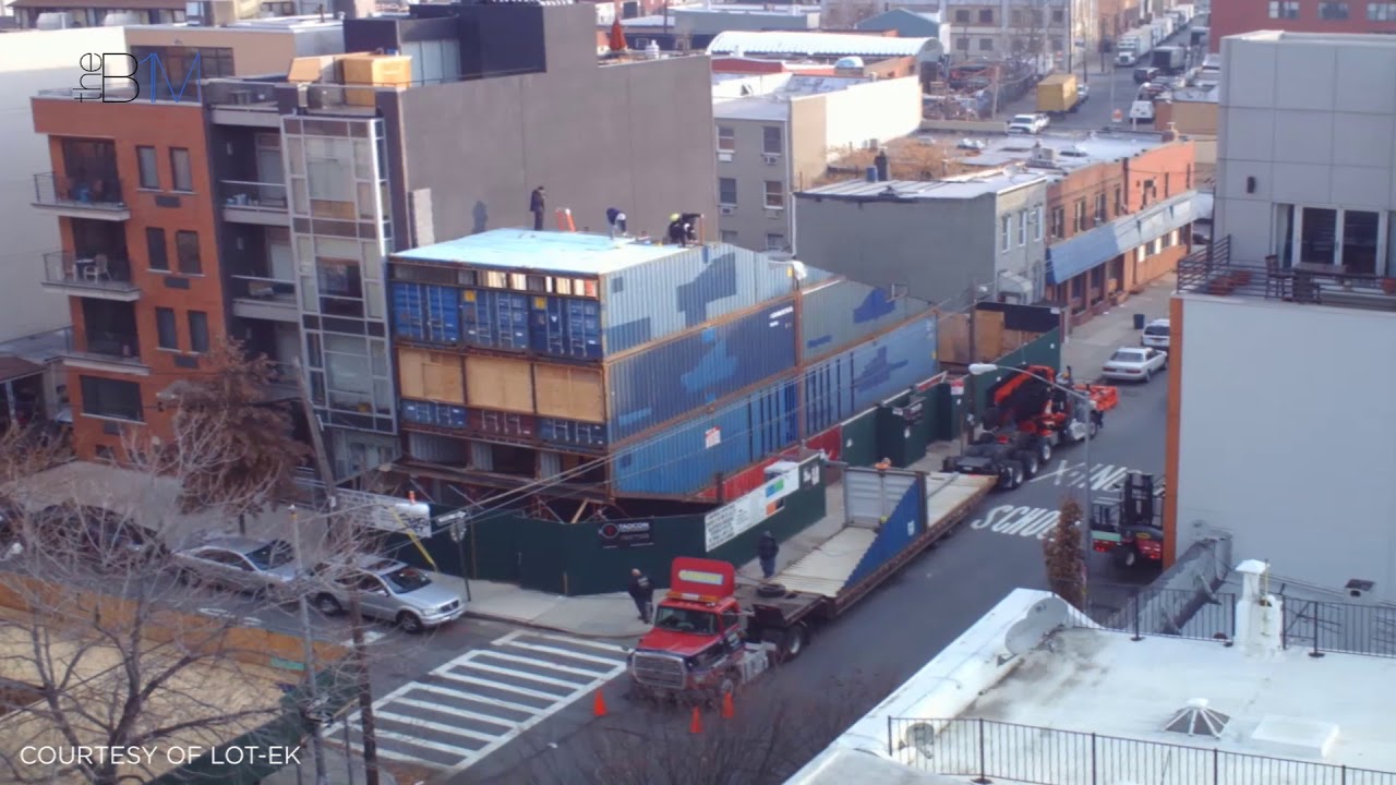 Building a House with Shipping Containers in Brooklyn | The B1M - YouTube