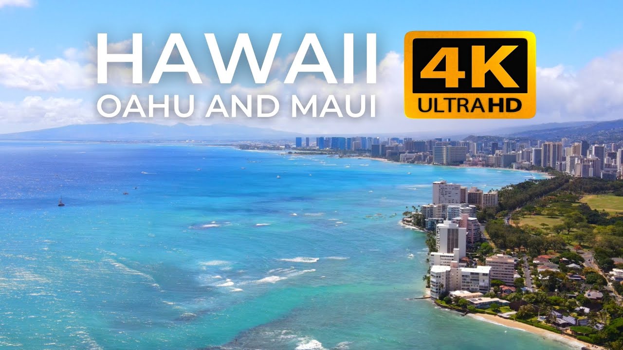 SCENIC HAWAII | THE ISLANDS OF OAHU AND MAUI | 4K HD Drone Video - YouTube