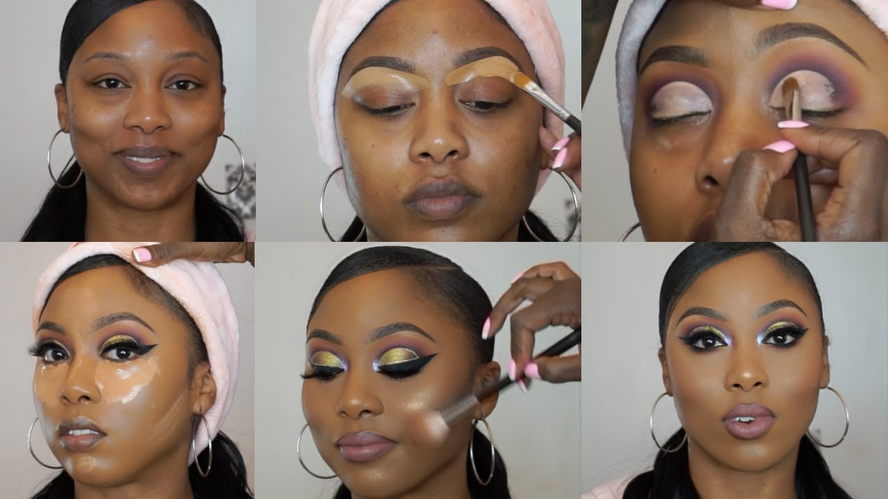 How To: Cut Crease with Glitter Liner | BOMB MAKEUP TRANSFORMATION ...