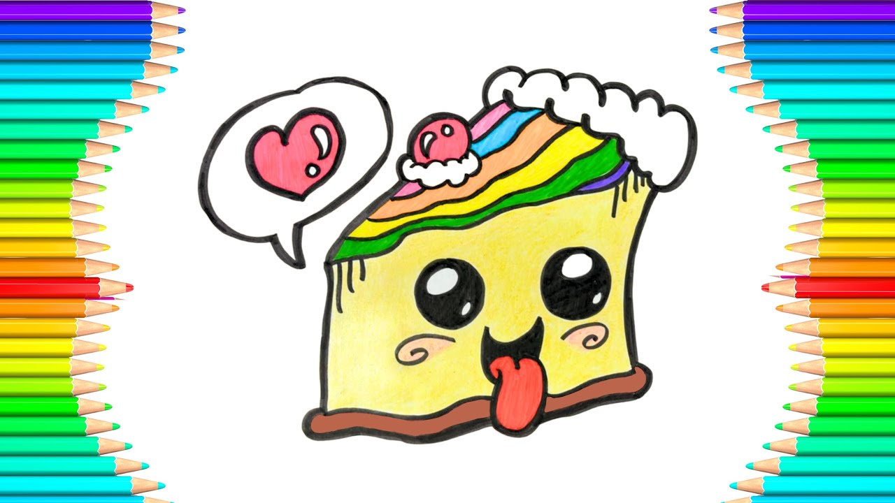 CAKE KAWAII FOFO | DESENHO PARA DESENHAR BOLO | CAKE | DRAW | DIBUJAR ...
