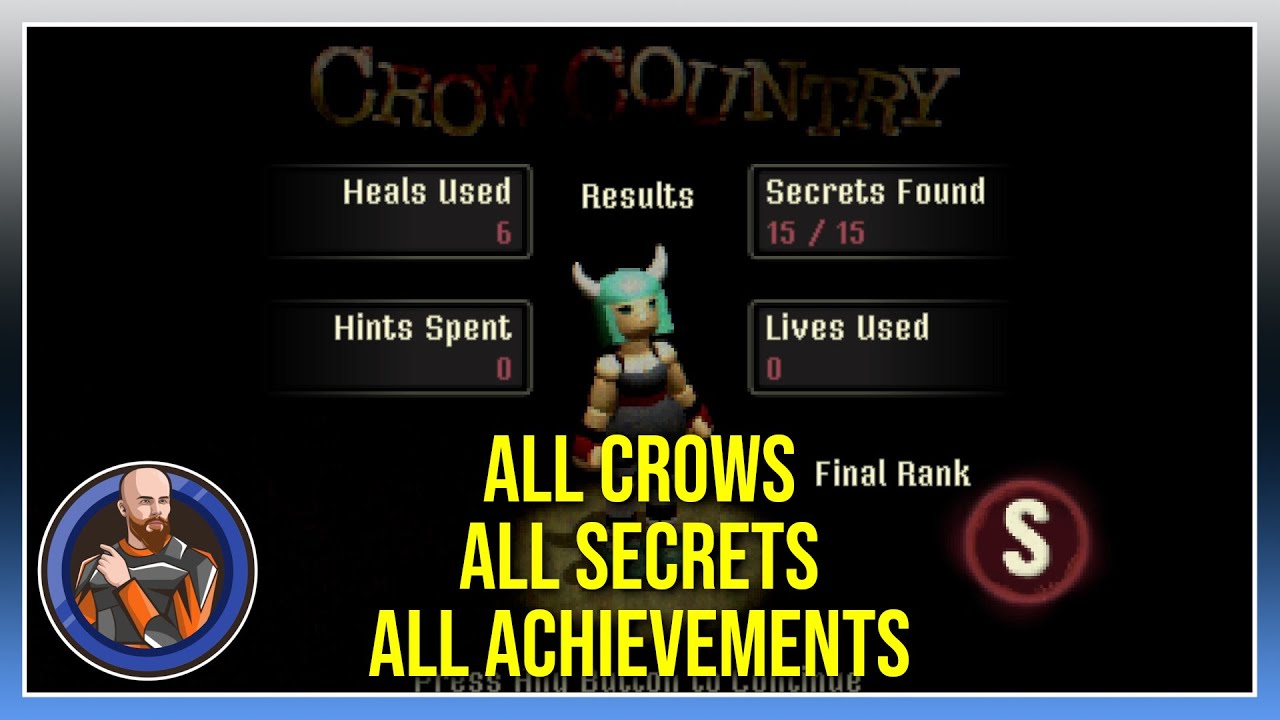 Crow Country 100% - S Rank / Achievements / Crystal Crows - YouTube