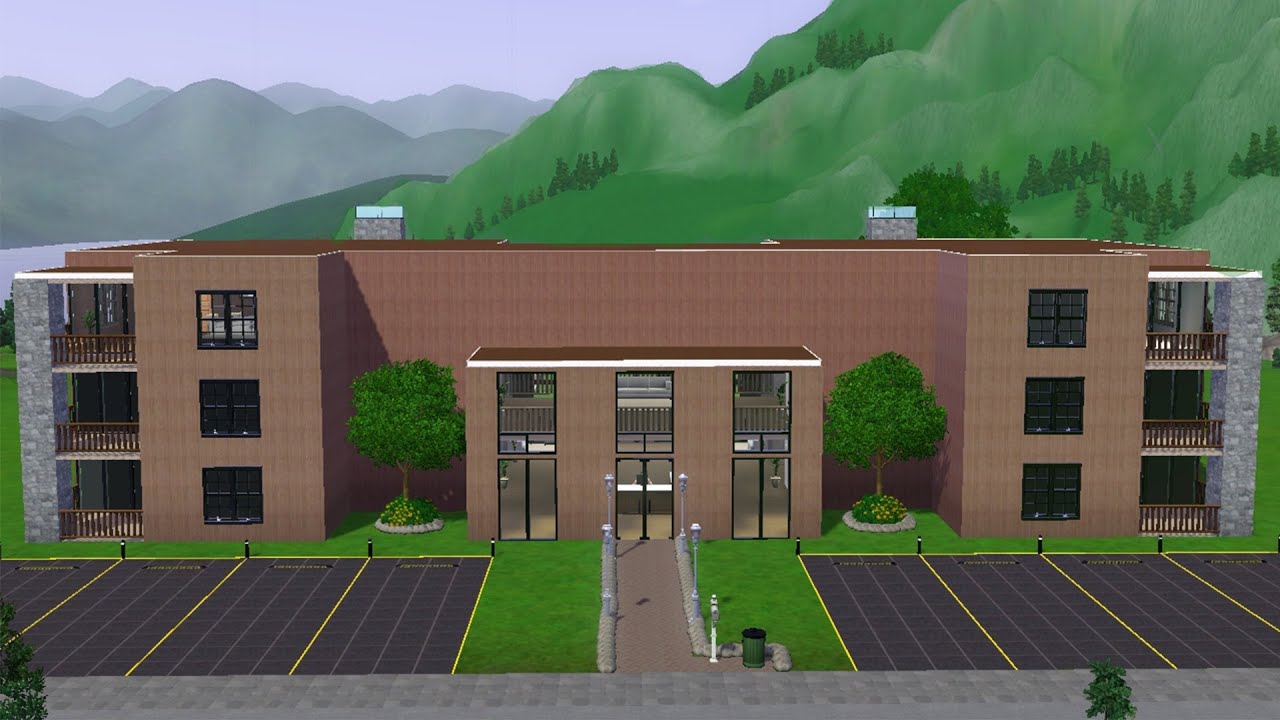 Sims 3 - Building Of Condor Apartments - YouTube