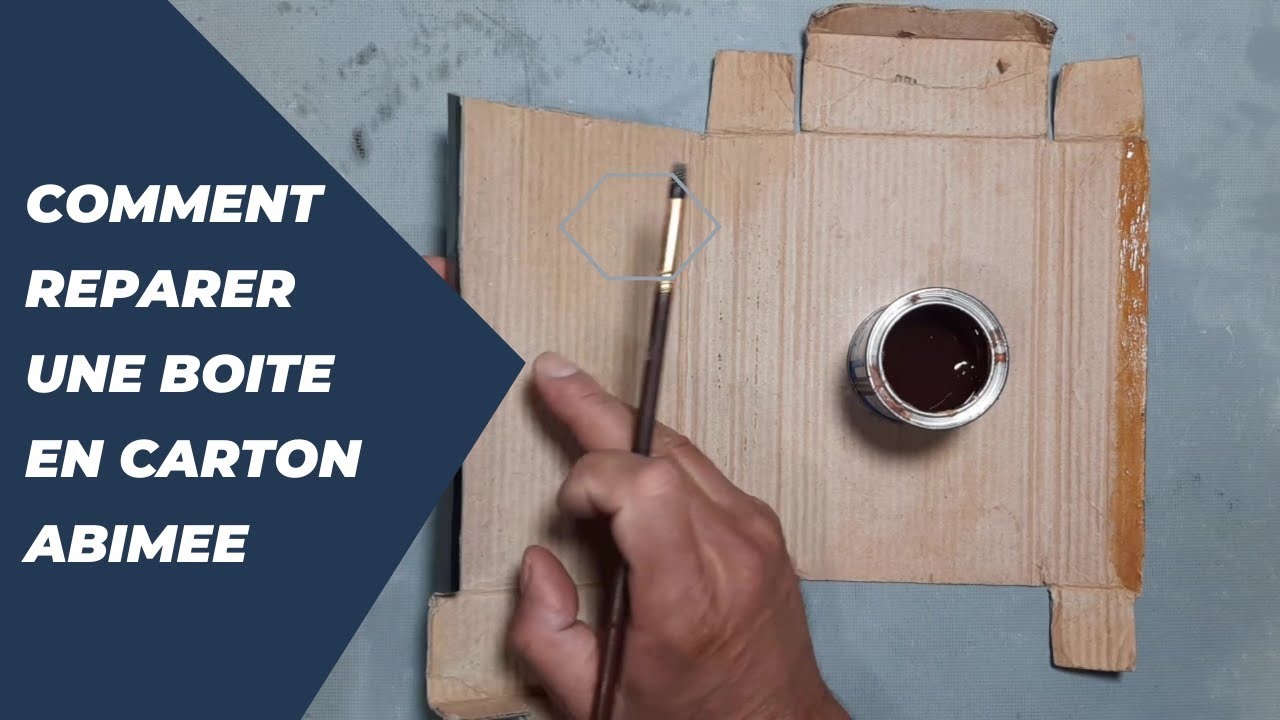 Comment réparer et restaurer une boîte en carton abîmée ? 📦 - YouTube