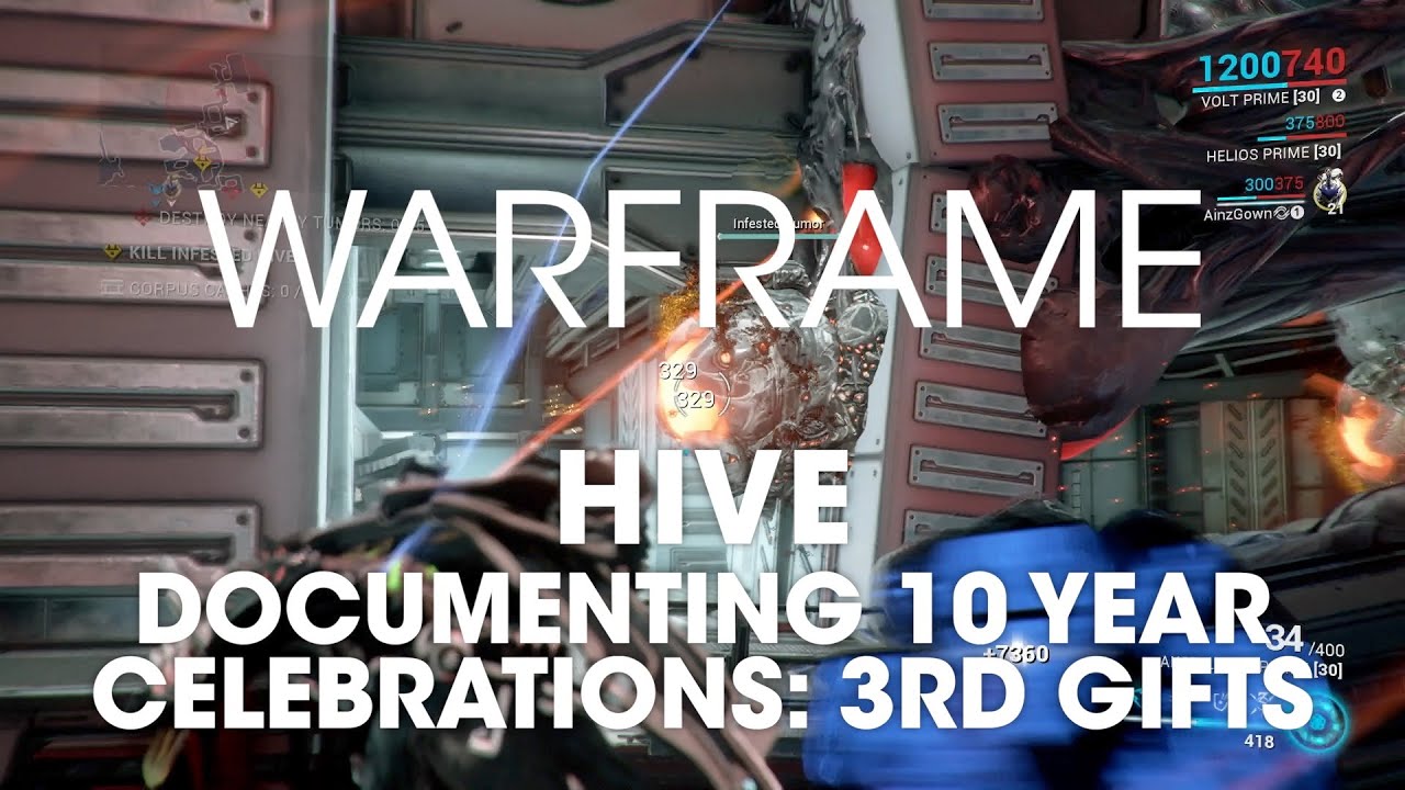 Documenting 10 Year Anniversary 3rd Set Of Gifts Hive - Warframe - YouTube