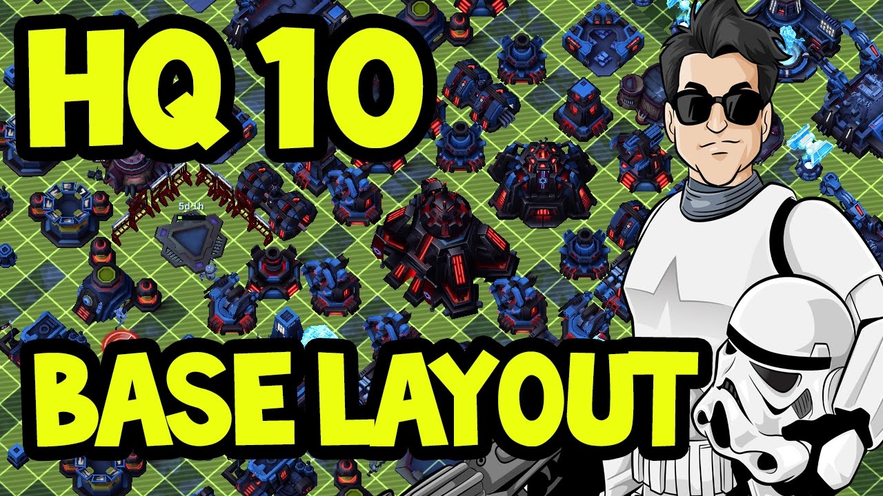 BEST HQ 10 DEFENSIVE Base Layout | Star Wars Commander Empire # 151 ...