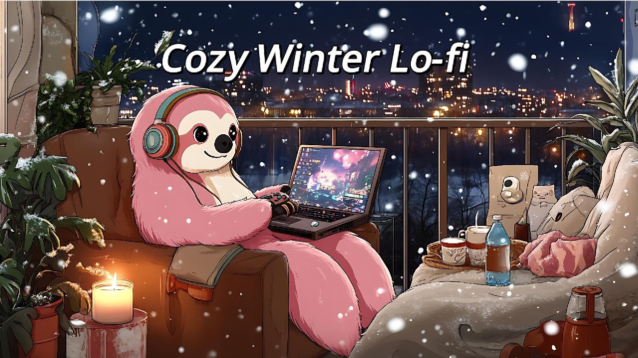 Cozy Winter Lo-fi: Chill sounds for relaxing and studying #5 - YouTube