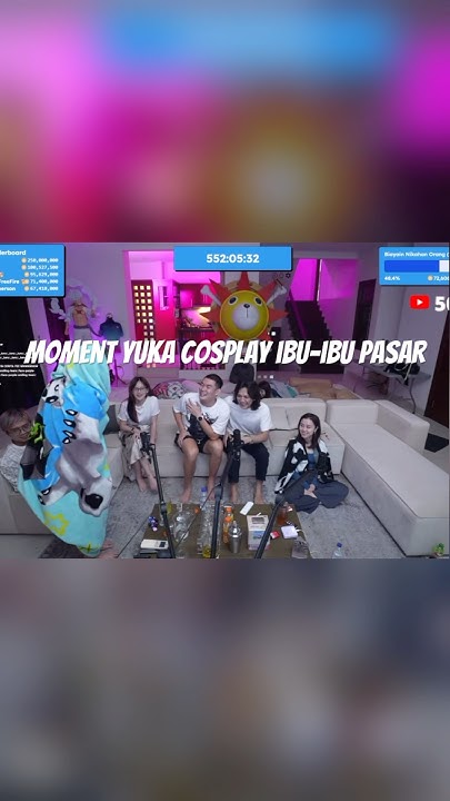moment yuka cosplay ibu ibu pasar. #yb - YouTube