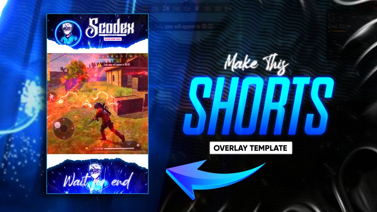 How To Make Overlay For Shorts Videos | Free Fire Shorts Overlay ...