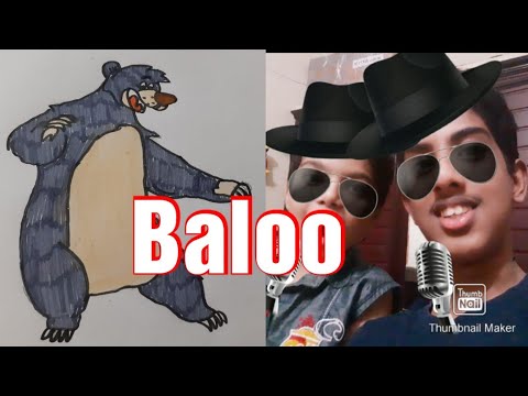How To Draw BALOO the Bear from Disney's THE JUNGLE BOOK | Baloo ...