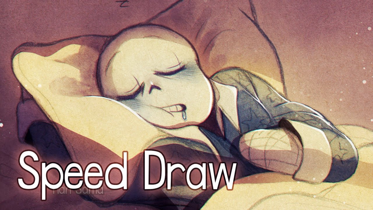 【Undertale】Sleeping Sans - Speed Draw【Photoshop】 - YouTube