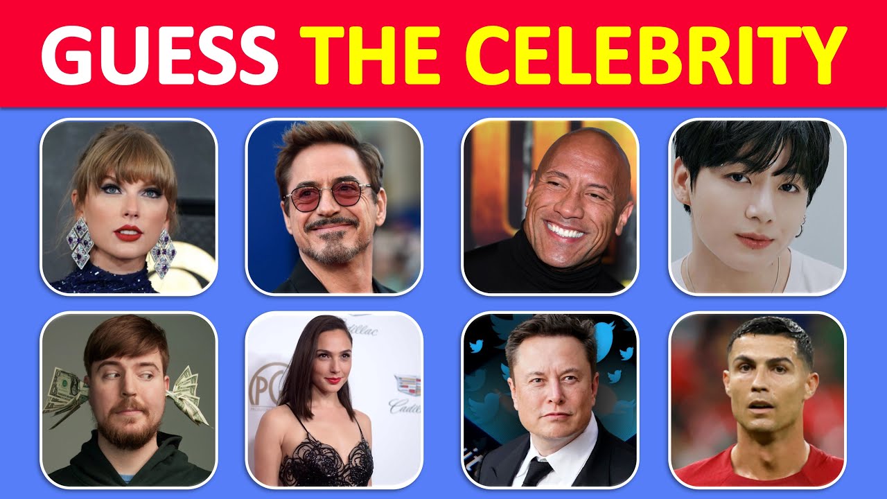 Guess the CELEBRITY in 3 Seconds | Famous People | Celebrity quiz 2024 ...