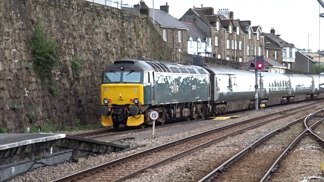 GWR 57605 Totnes Castle Sleeper ecs - YouTube