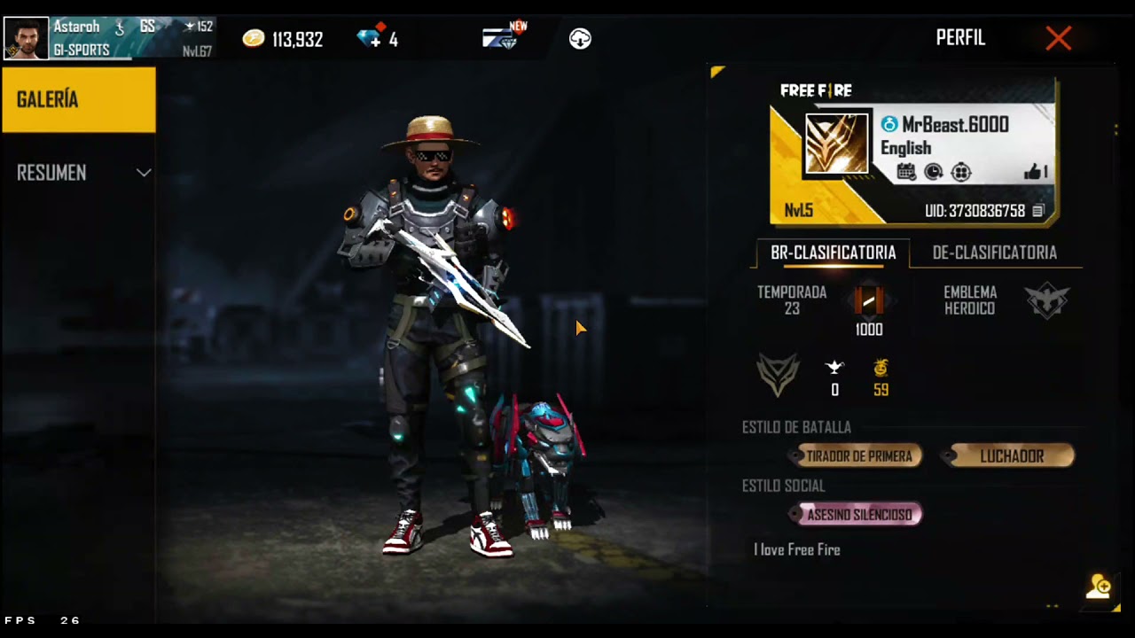 Id de Mrbeast en Free Fire 🔥 Mrbeast.6000 👈 MrBeast Got Sponsored By ...