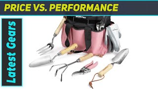WORKPRO 7-Piece Pink Garden Tool Set - The Best Gardening Gift for Women