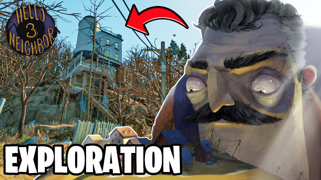 First time EXPLORING Hello Neighbor 3 - PROTOTYPE 2! - YouTube