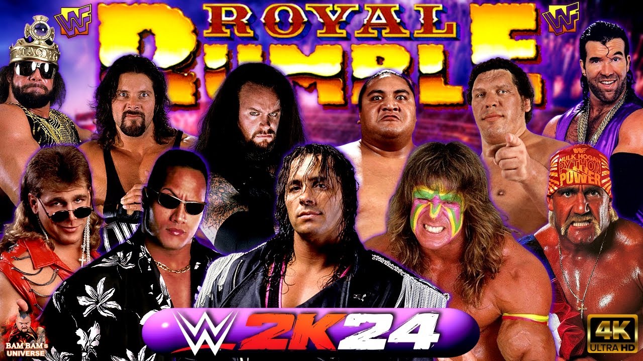 OLD SCHOOL - ROYAL RUMBLE | [WWE 2K24] 4K Gameplay - YouTube