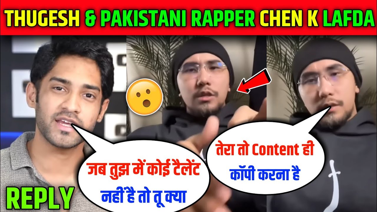Thugesh And Pakistani Rapper Chen K Lafda..😮 Thugesh And Pakistani ...
