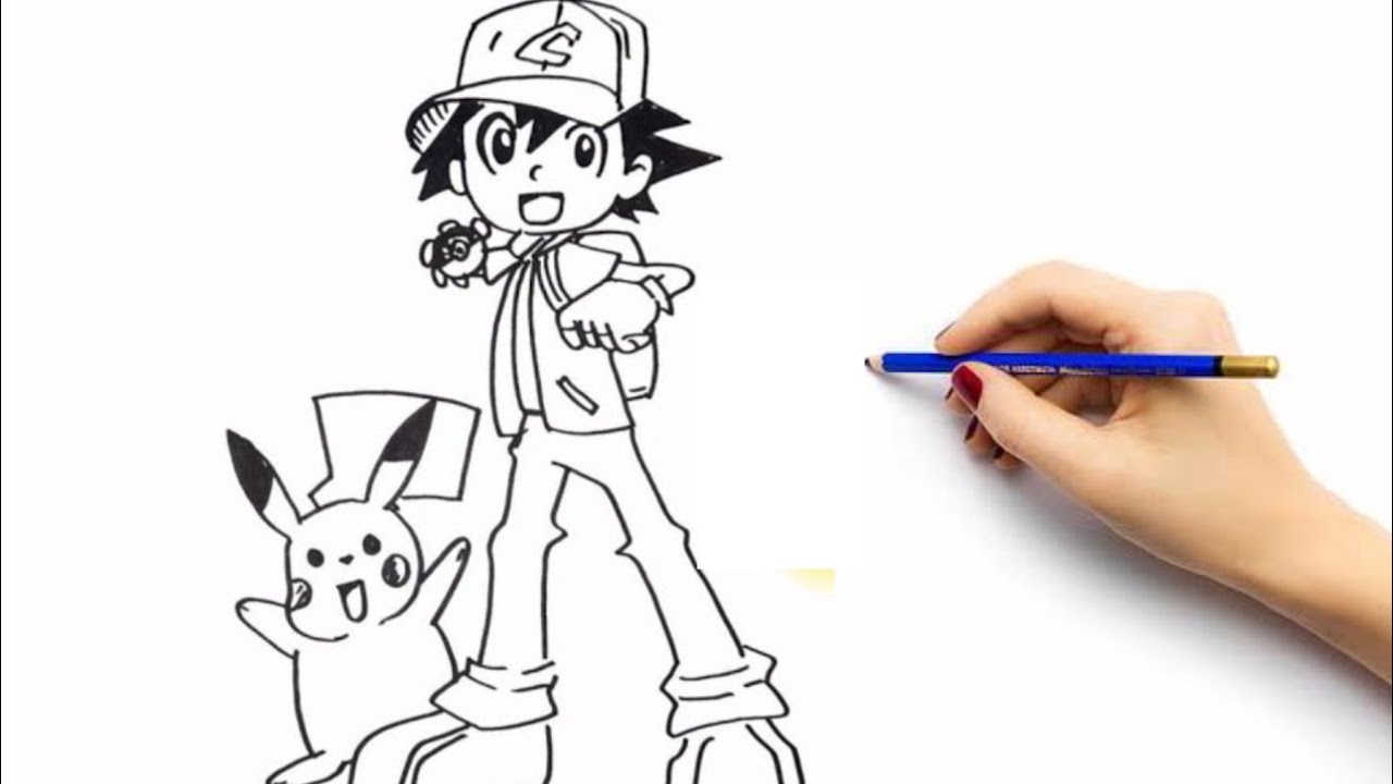 Cara Menggambar Animasi POKEMON || Gambar Sketsa - YouTube