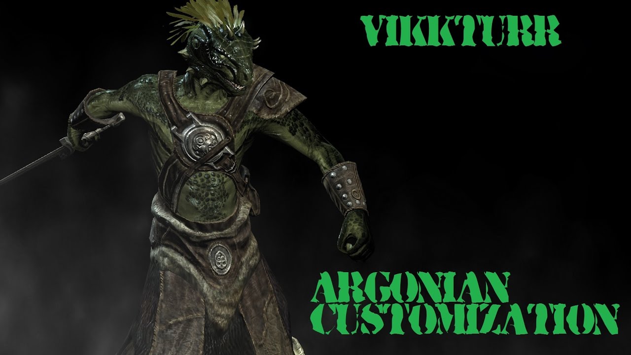 Skyrim SE - Argonian Customization - YouTube