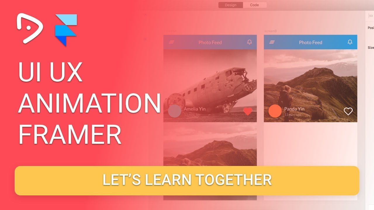 Framer - Button Love Instagram UI Design Animation - YouTube