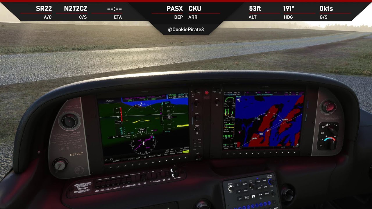 Microsoft Flight Simulator - Cirrus SR22 Soldotna AK to Cordova AK ...