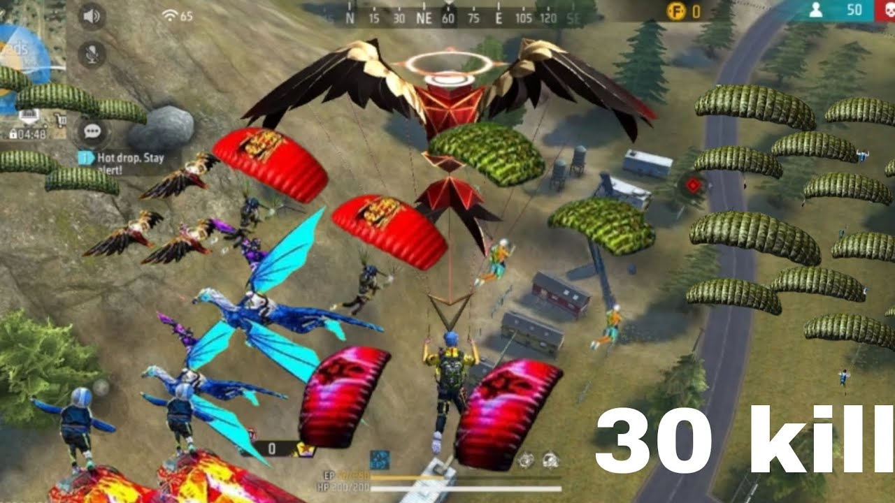 30 Kills 😎 Solo vs Squad 😨 free fire most kills 🤔 My gameplay 😏 # ...