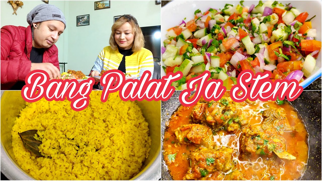 Guys! Shet Ja Stem Noh Kumne + Jhur Khleh || Yellow Rice Recipe ...