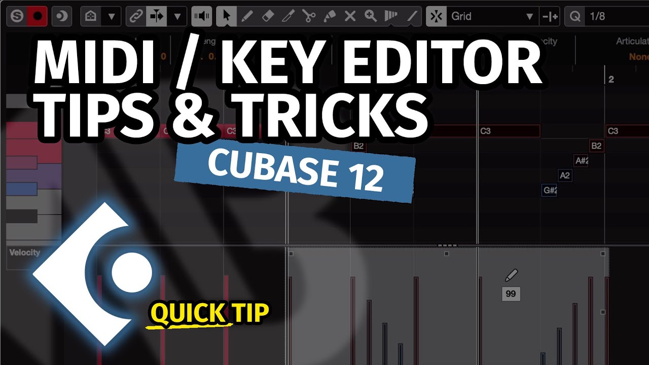 HOW TO EDIT MIDI (3 tips) | Quick Tip Cubase 12 - YouTube