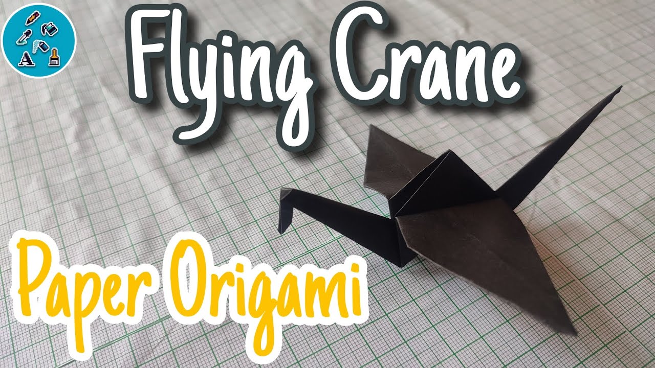 Paper Origami | Flying Crane| Easy | Art and Craft - YouTube