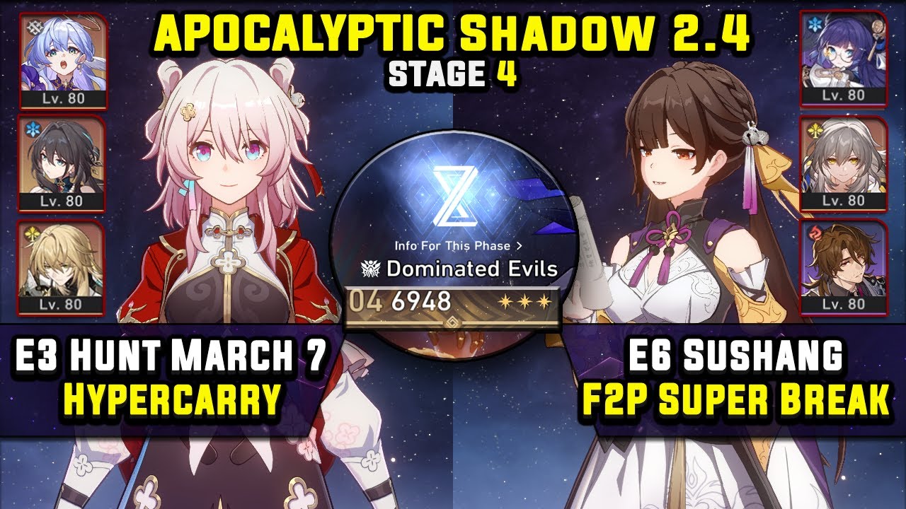 E3 Hunt March Carry & E6 Sushang F2P Super Break (3 Stars) Apocalyptic ...