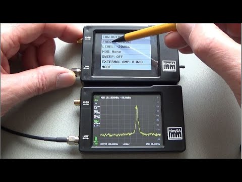 tinySA frequency slider demo - YouTube