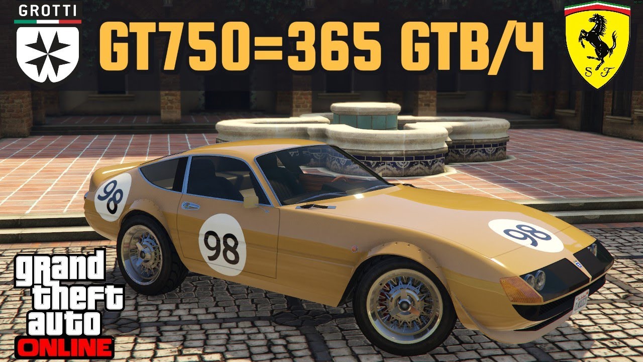 GTA 5 - Mansion DLC - Grotti GT750 (Ferrari 365 GTB/4 Daytona) - YouTube